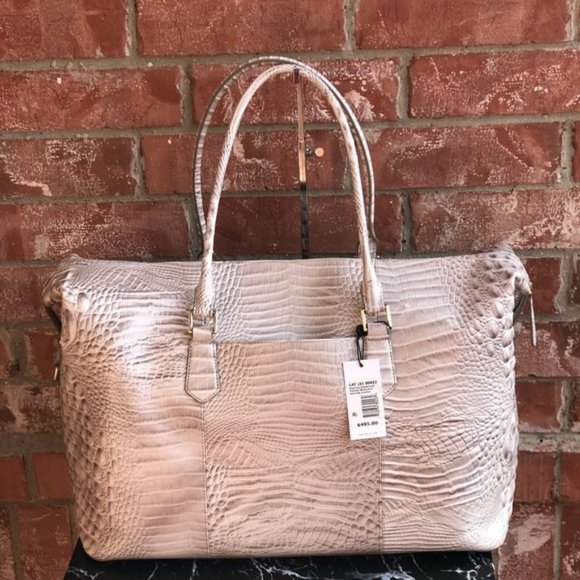 Brahmin | Bags | Brahmin Duxbury Weekender Pumice Travel Bag Nwt | Poshmark